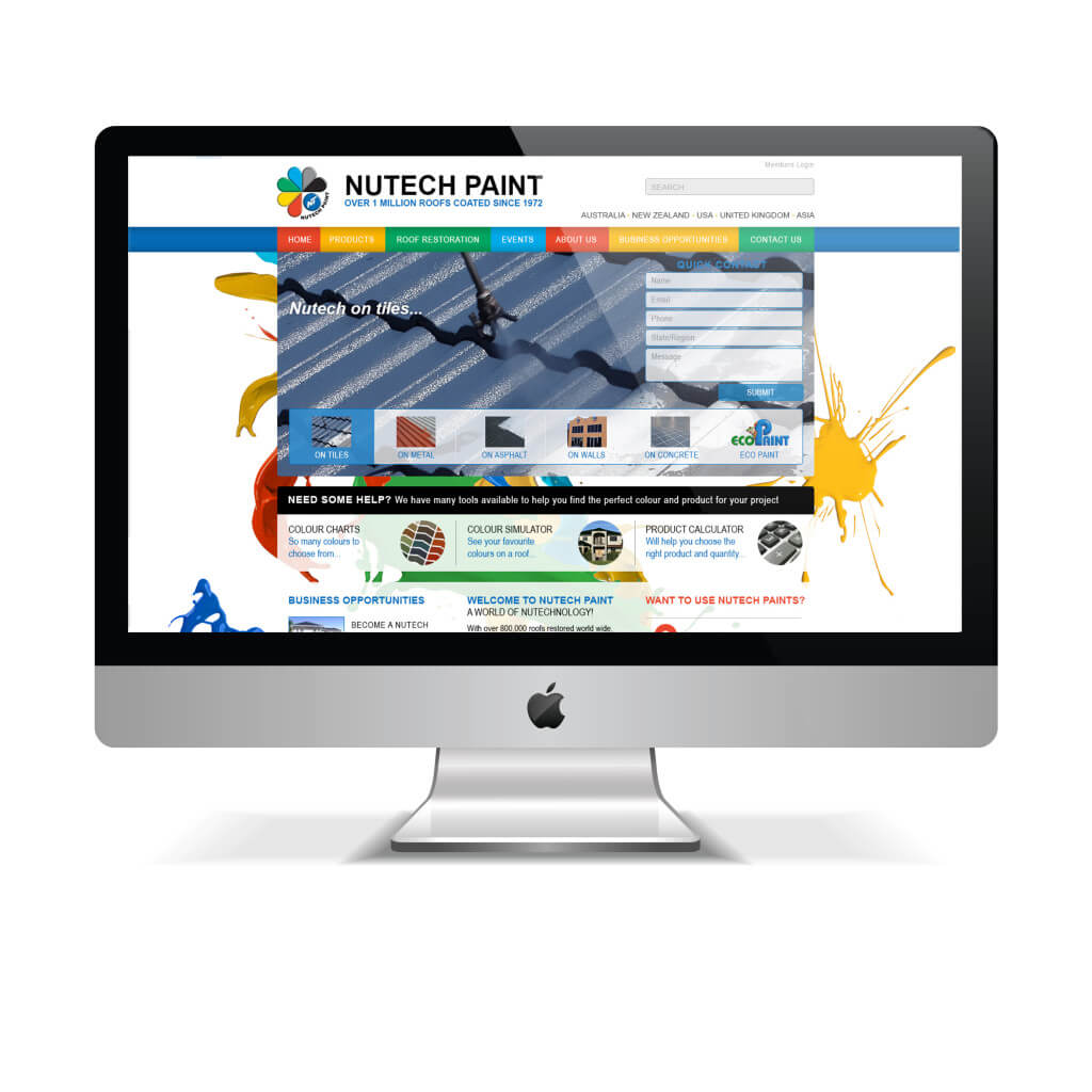 Puro Design » Blog Archive Nutech Paints USA website is now responsive ...